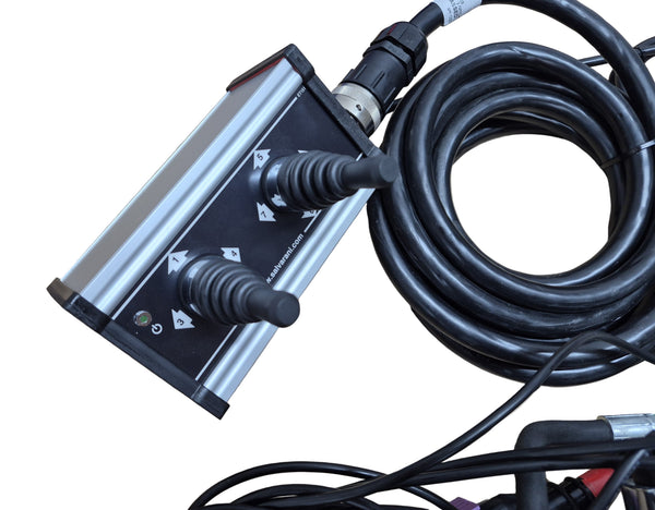 5-fold control block CETOP NG06 with control box OIL box with toggle s ...