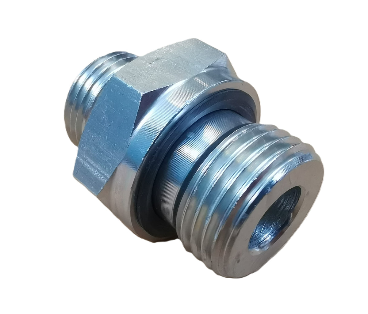 Screw-in fitting Metric thread on L-pipe fitting – Grunemeyer Hydraulik